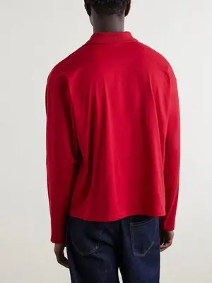 Versace Polo Cotton Logo Embroidery Shirt