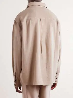 THE ELDER STATESMAN Wool And Cashmere-blend Shirt