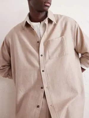 THE ELDER STATESMAN Wool And Cashmere-blend Shirt