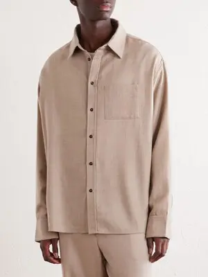 THE ELDER STATESMAN Wool And Cashmere-blend Shirt