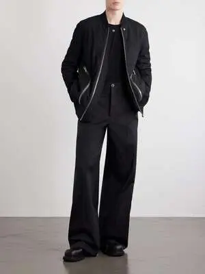 Rick Owens Wide-leg Cotton-blend Canvas Trousers