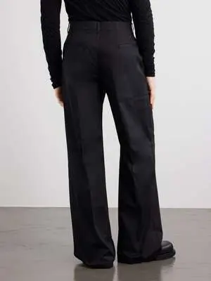 Rick Owens Wide-leg Cotton-blend Canvas Trousers