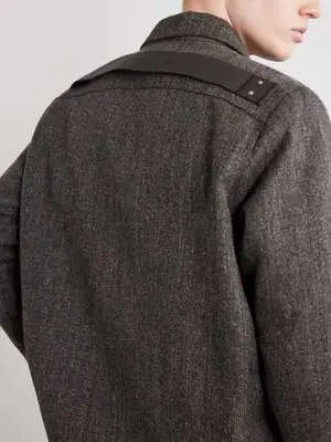 Rick Owens Brad Wool And Linen-blend Jacket