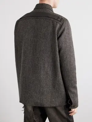 Rick Owens Brad Wool And Linen-blend Jacket