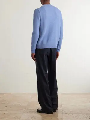 SLOWEAR Slim-fit Ribbed Wool Sweater