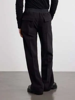 Rick Owens Dietrich Straight-leg Cotton-twill Drawstring Trousers
