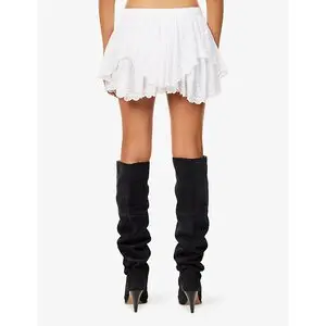 Isabel Marant Étoile Layale Embroidered Cotton Mini Skirt