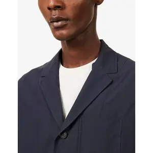 Sunspel Single-breasted Lightweight Cotton Poplin Jacket