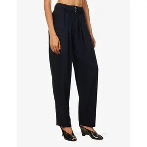 Isabel Marant Étoile Celia Pleated Linen-blend Trousers