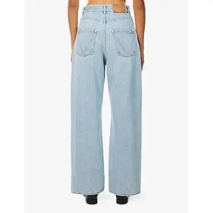 Bottega Veneta Intrecciato Patch Wide-leg Cotton Denim Jeans