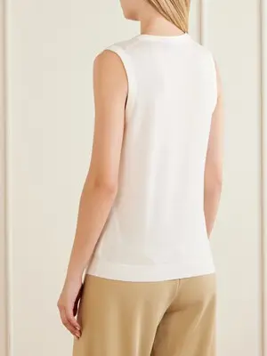 Theory Ribbed Wool V-neck Tank