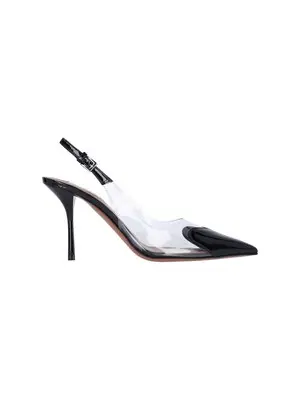 Alaïa Le Caur" Slingback Heels - Black
