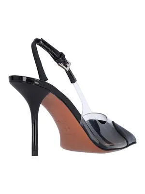 Alaïa Le Caur" Slingback Heels - Black