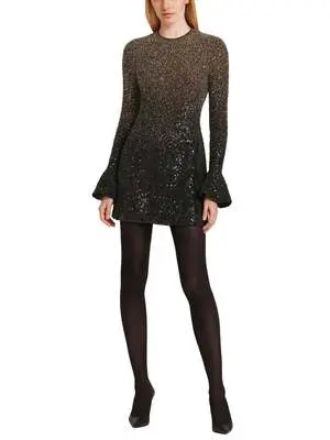 ROTATE BY BIRGER CHRISTENSEN Sequined Mini Dress - Gray
