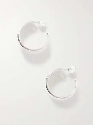 SOPHIE BUHAI Large Wave Sterling Hoop Earrings - Silver