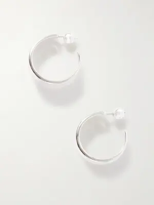 SOPHIE BUHAI Large Wave Sterling Hoop Earrings - Silver