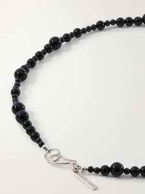SOPHIE BUHAI Constellation Sterling Silver And Onyx Beaded Necklace