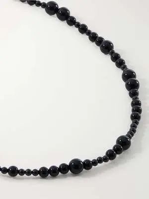 SOPHIE BUHAI Constellation Sterling Silver And Onyx Beaded Necklace