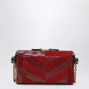 Valentino Garavani Small Panthea Shoulder Bag In Suede And Nappa Leather - Red