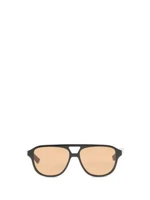 Alexander McQueen Signature Essentials Aviator Sunglasses - Brown