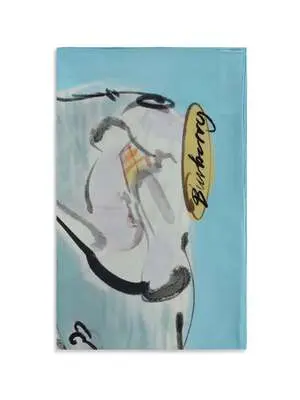 Burberry Swan Lake Silk Scarf - Multicolor