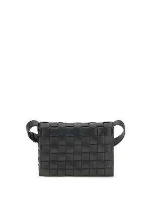 Bottega Veneta Orto Messenger Crossbody Bag - Black