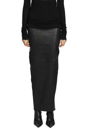 Rick Owens Tower Dirt Pillar Skirt - Black