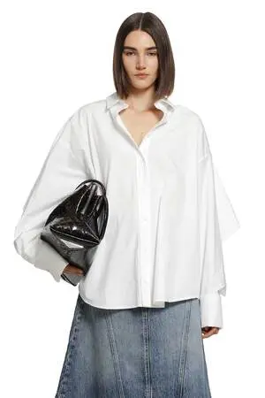 Attico Cotton Poplin Shirt - White