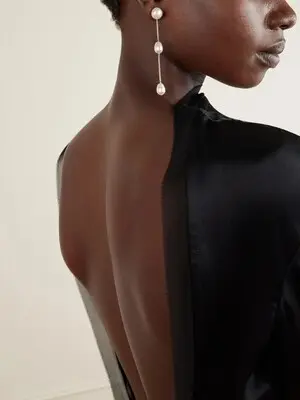SOPHIE BUHAI Sterling And Freshwater Pearl Drop Earrings