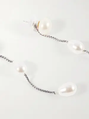 SOPHIE BUHAI Sterling And Freshwater Pearl Drop Earrings
