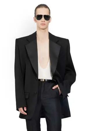 Saint Laurent Oversized Tuxedo Blazer - Black