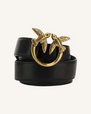 Pinko Love Berry Leather Belt