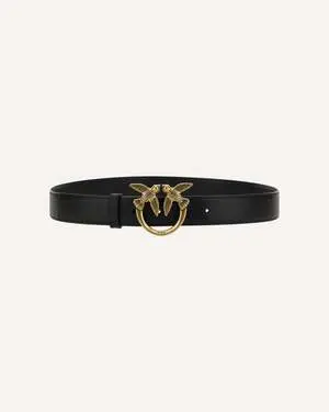 Pinko Love Berry Leather Belt