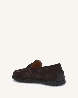 TOD'S Suede Loafers - Brown