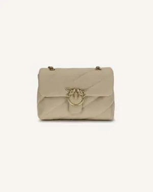 Pinko Love Classic Leather Shoulder Bag