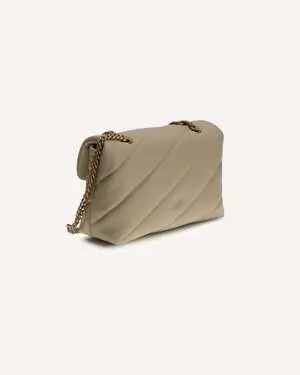 Pinko Love Classic Leather Shoulder Bag