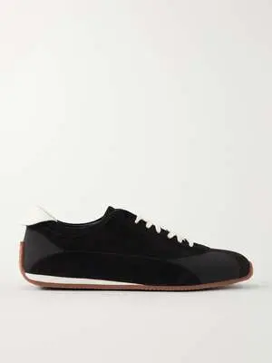 NEOUS Berenices Leather-trimmed Suede And Mesh Sneakers