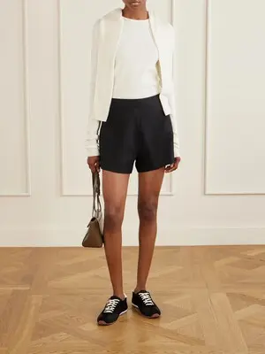 NEOUS Berenices Suede And Mesh Lace-up Sneakers - Black