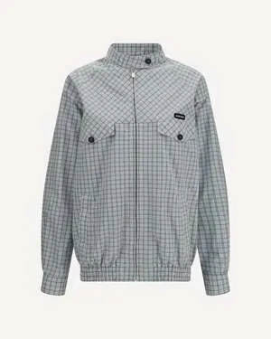 Miu Miu Checked Technical Fabric Blouson Jacket
