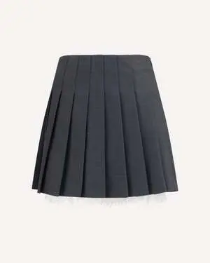 SELF-PORTRAIT Pleated Mini Skirt