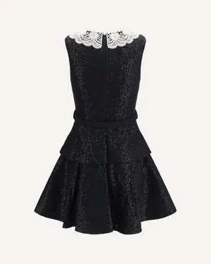SELF-PORTRAIT Sequin Bouclé Dress