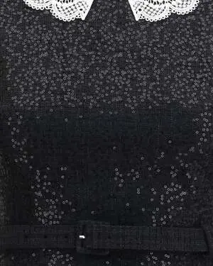 SELF-PORTRAIT Sequin Bouclé Dress