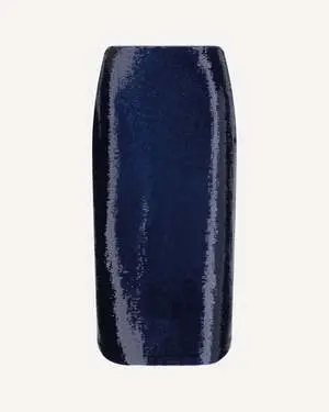 TOM FORD Sequin Midi Skirt - Blue