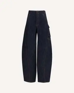 SELF-PORTRAIT Cargo Jeans - Blue