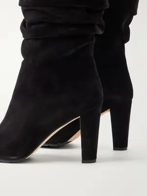 Manolo Blahnik Calassohi 90 Suede Knee High Boots