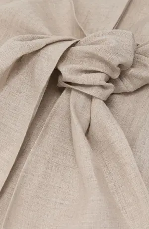 REISS Tara Sleeveless Linen Midi Dress