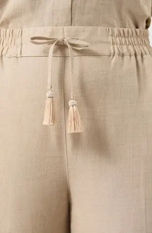 Marina Rinaldi Mrs. Comma Wide Leg Flax Linen Pants