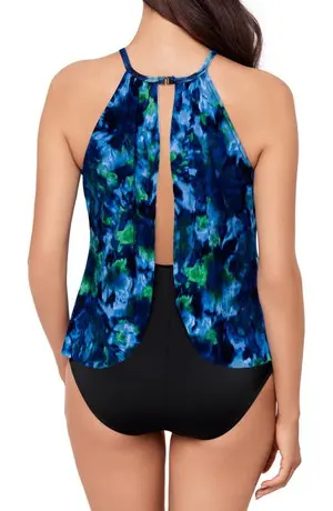 Magicsuit Mashup Aubrey Halter One-piece Swimsuit - Blue Multi