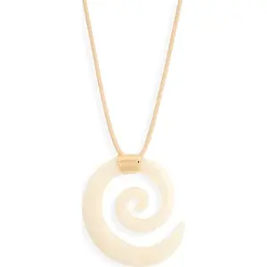 Ettika Aura Spiral Cord Necklace - Bone