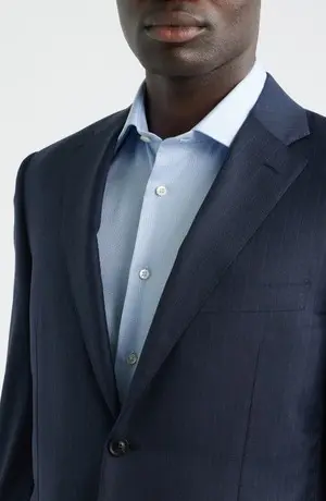 Canali Siena Regular Fit Pinstripe Super 170s Wool Suit